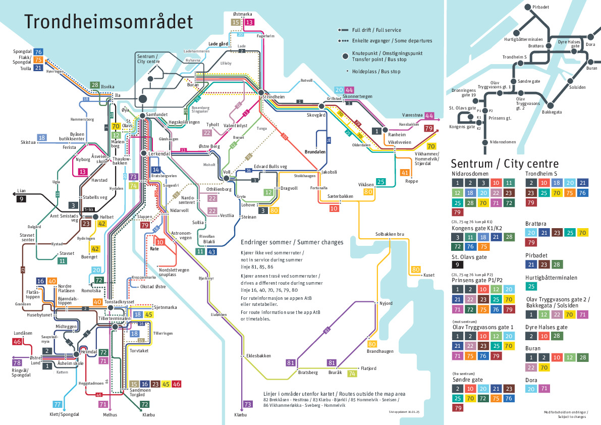 Trondheim area - AtB
